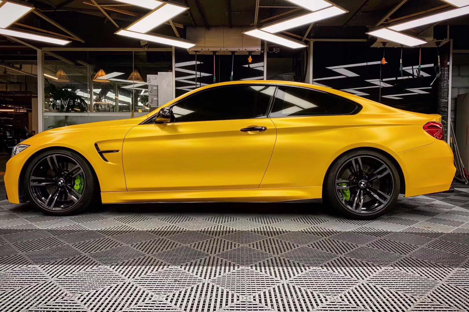 KPAL Satin Metallic Yellow Wrap Vinyl Film, China KPAL Satin Metallic ...