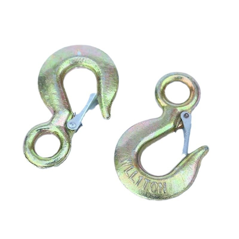 Drop Forged Painted Us Type Eye Hoist Eye Slip Hooks with Latches ...