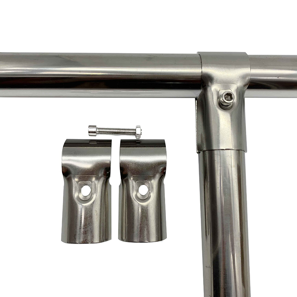 3-way Pipe Metal Connector T Shape Connecting Clamp Pipe Fittings ...